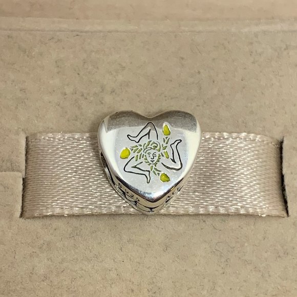Pandora | Jewelry | Pandora Sicily Sicilia Travel Exclusive Heart Bead ...